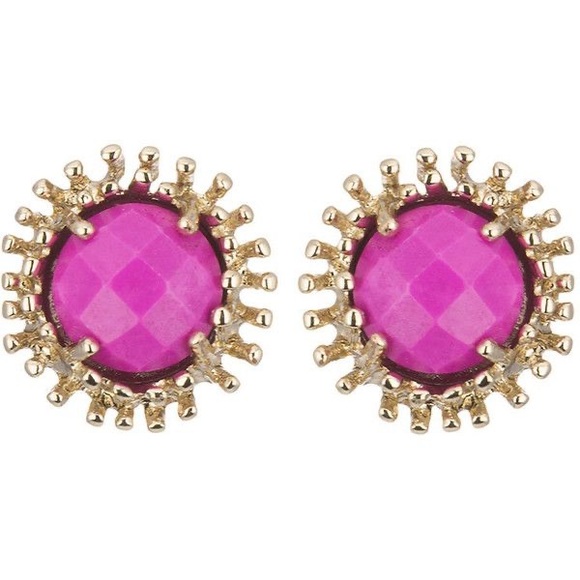 Kendra Scott | Jewelry | Rare Kendra Scott Carley Earring In Hot Pink | Poshmark